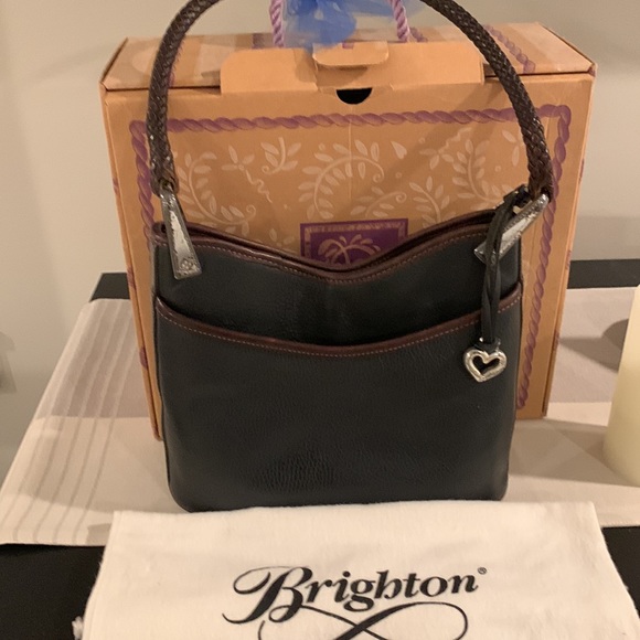 Brighton | Bags | Brighton Hand Bag Black And Brown With Original Soft ...